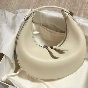 Bags | Elegant Solid Color Half Moon Shaped Shoulder Bag Minimalist ...